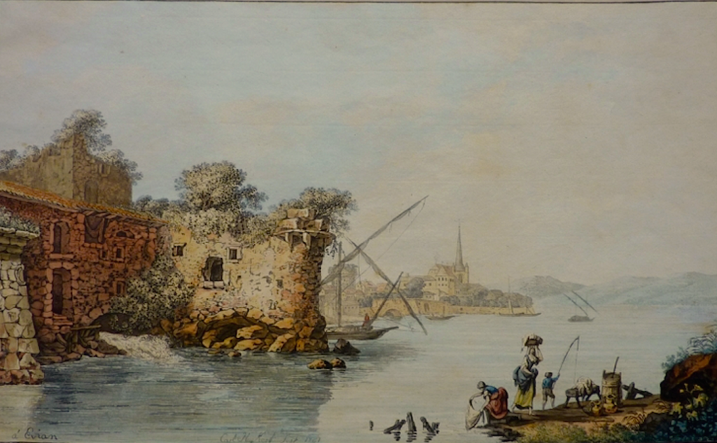 1781 A Evian Carl Ludwig Hackert - Évian-les-bains, cité de Haute ...